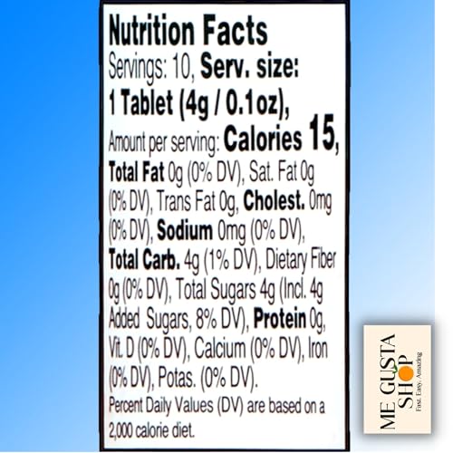 sugar-free orange flavour tablets