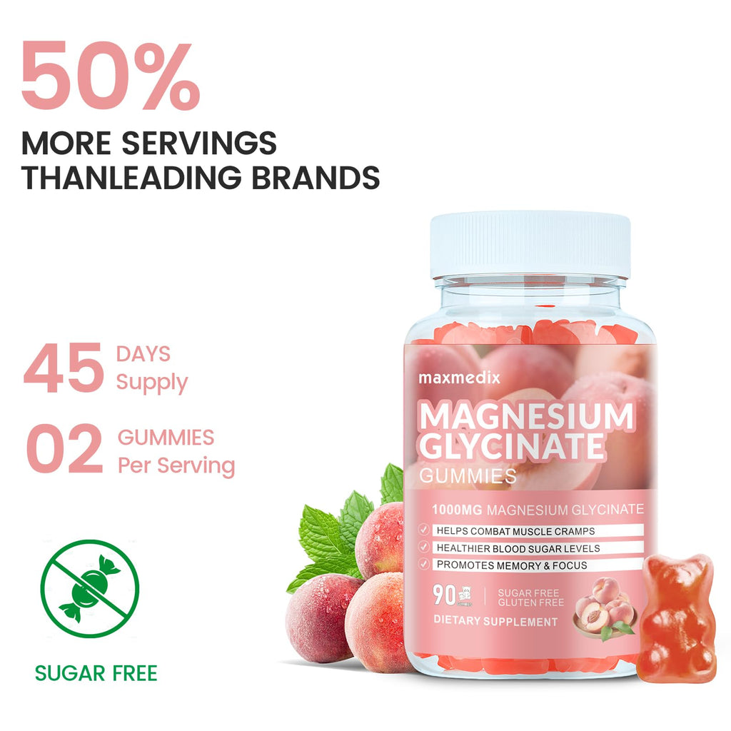 sugar-free peach magnesium for daily use