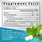 Sugar-free peppermint energy chews