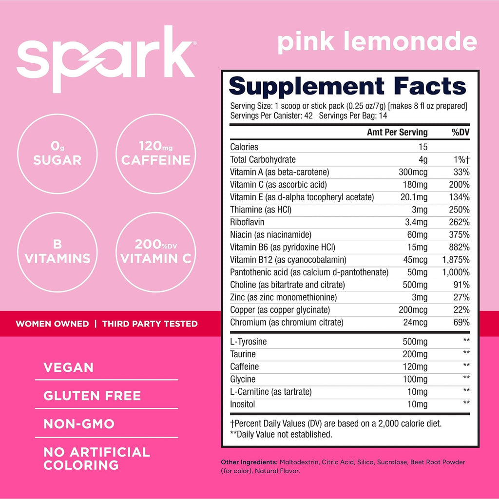 sugar-free pink lemonade energy boost