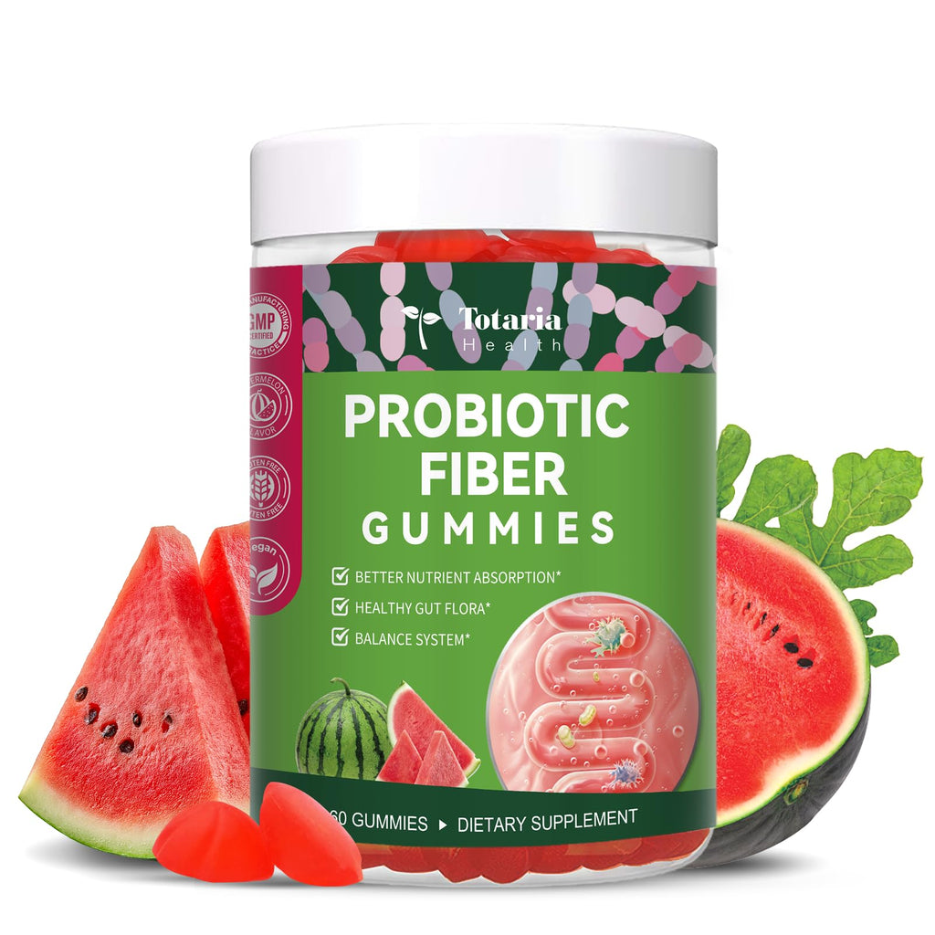 sugar-free probiotic fiber gummies