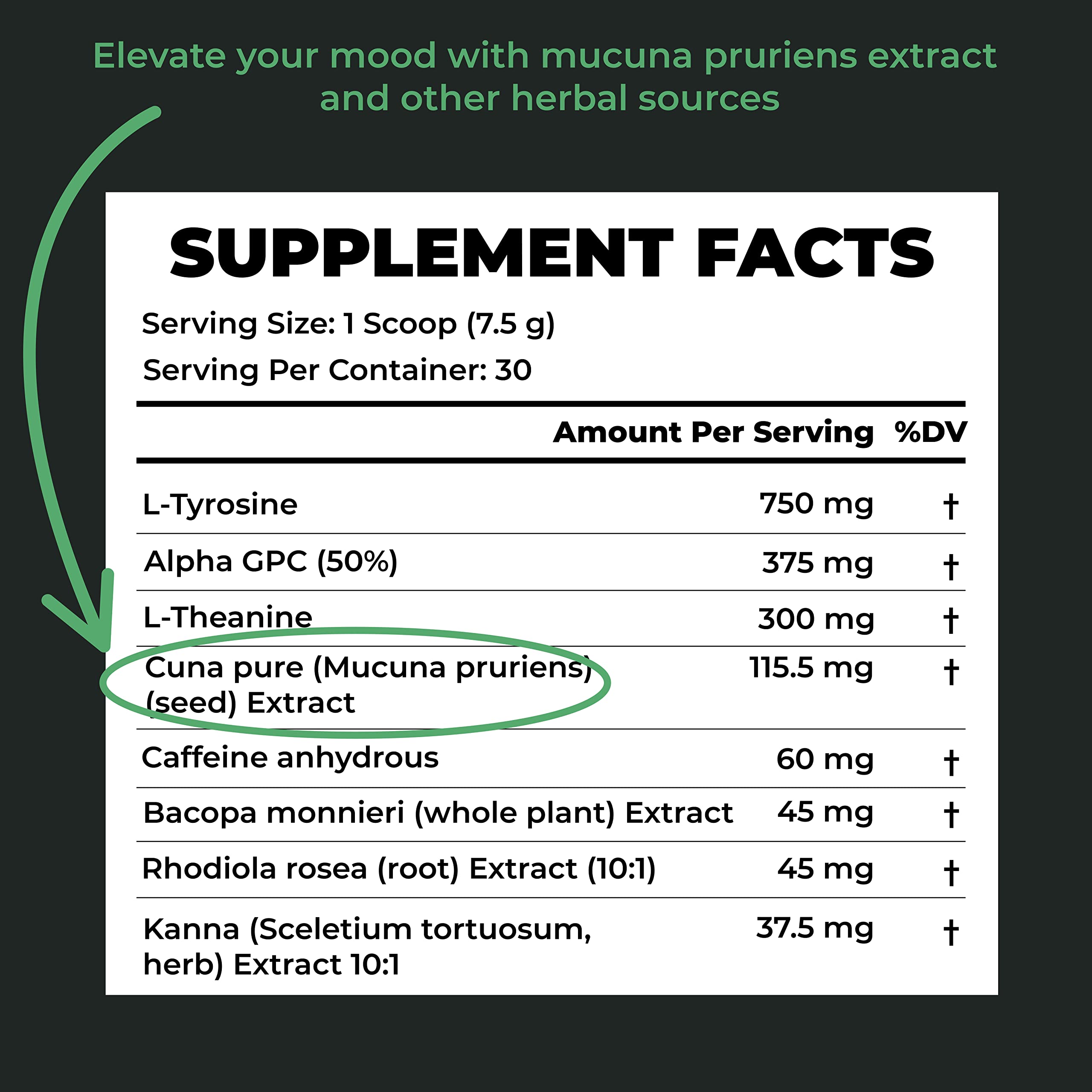 Sugar-free productivity enhancer supplement