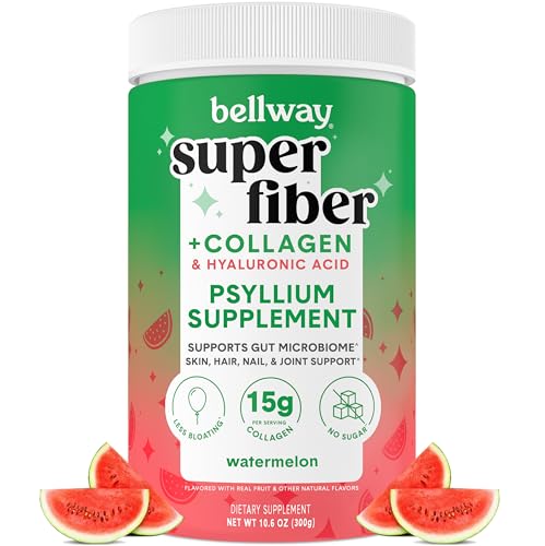 Sugar-free psyllium husk with collagen