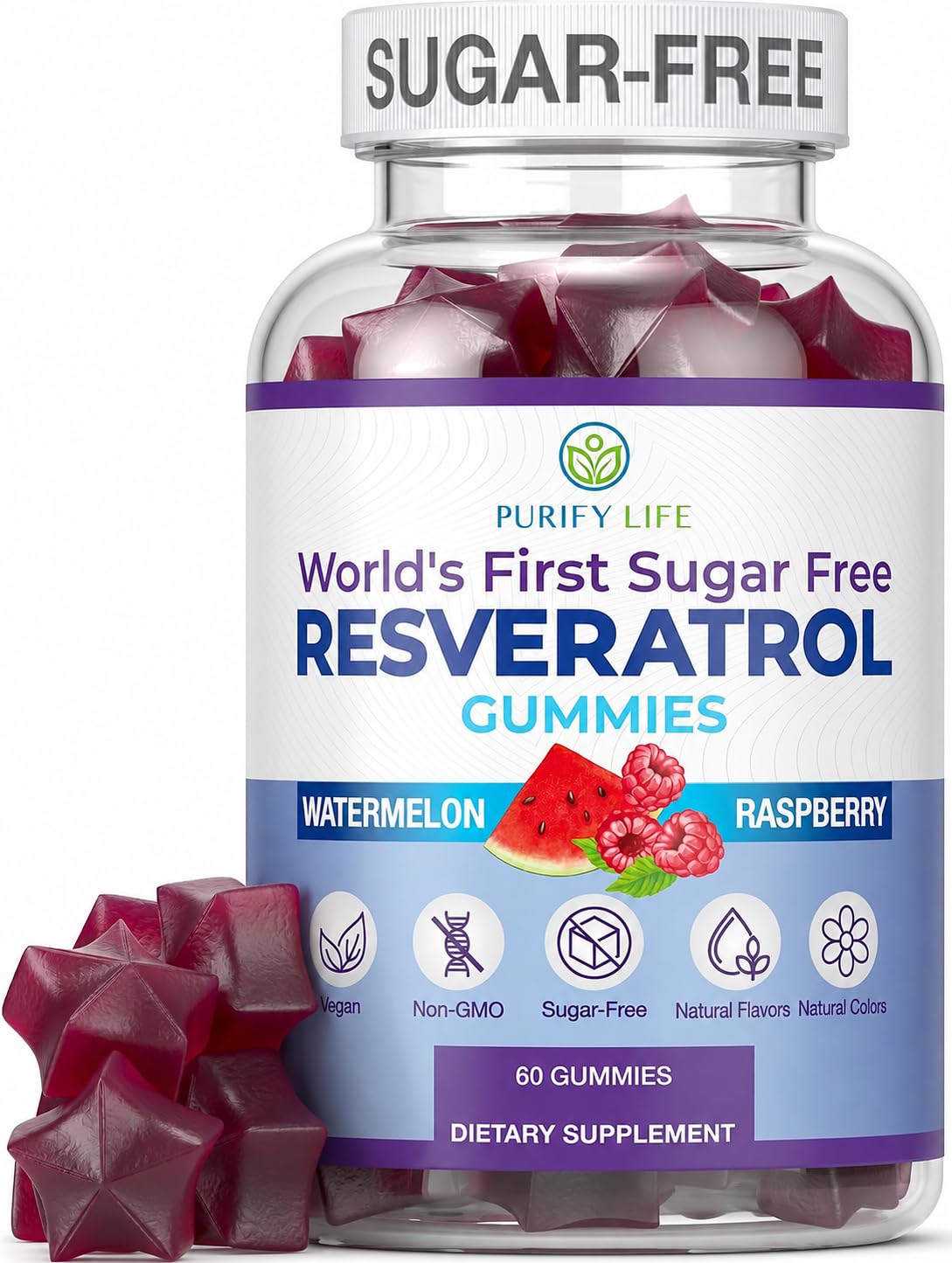 sugar-free resveratrol gummies for health