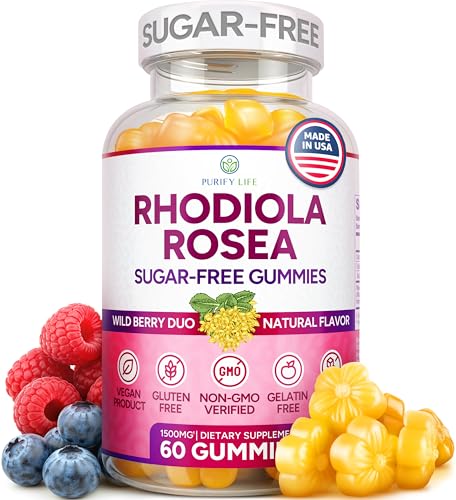 sugar-free rhodiola rosea gummies benefits