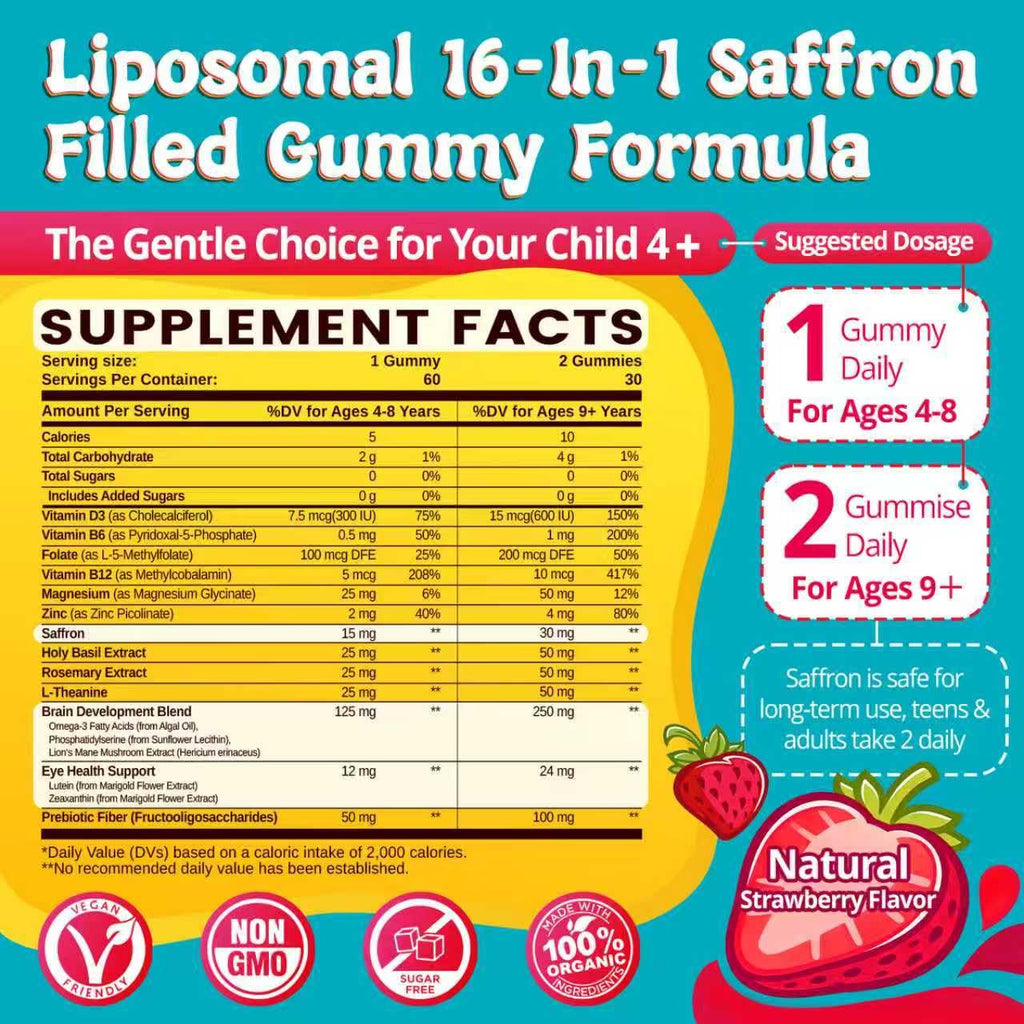sugar free saffron chewables for mood