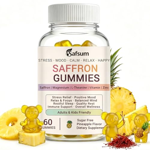 sugar free saffron gummies for relaxation