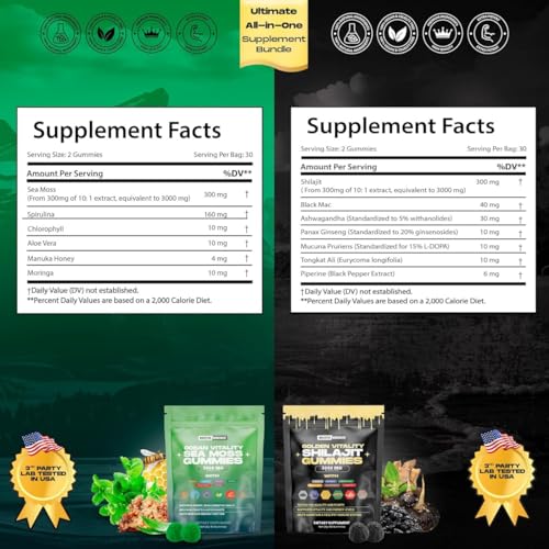 sugar-free sea moss and ginseng gummies