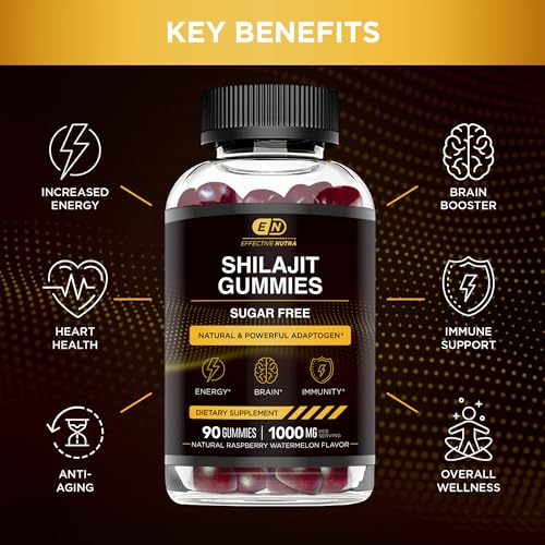 Sugar-free shilajit gummies for health