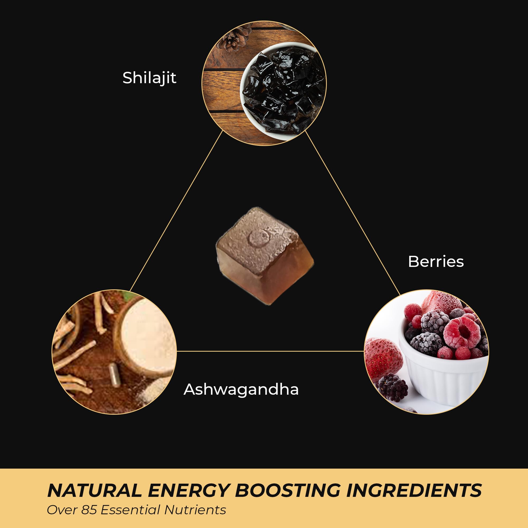 Sugar-free Shilajit gummies for health