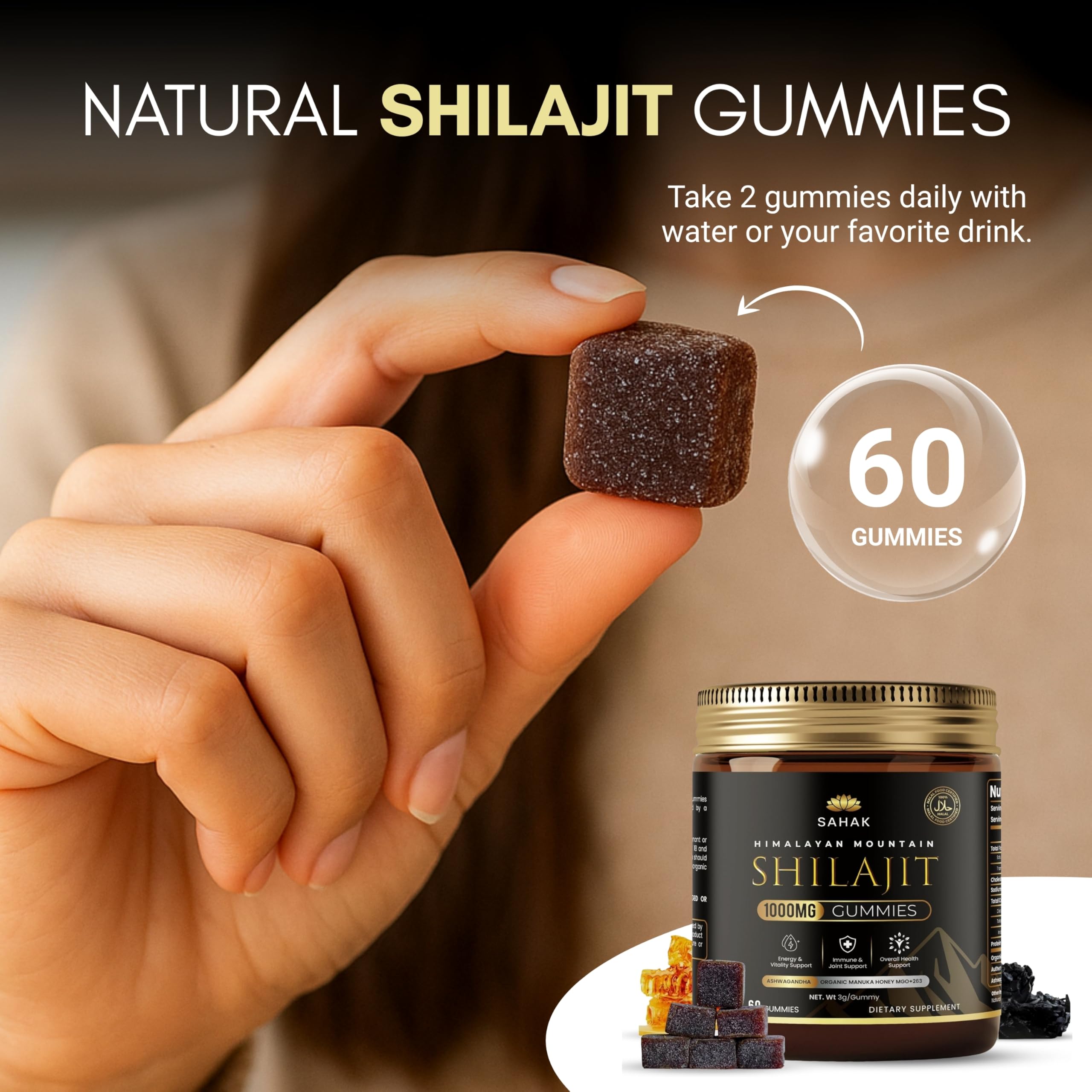 sugar-free shilajit gummies for wellness