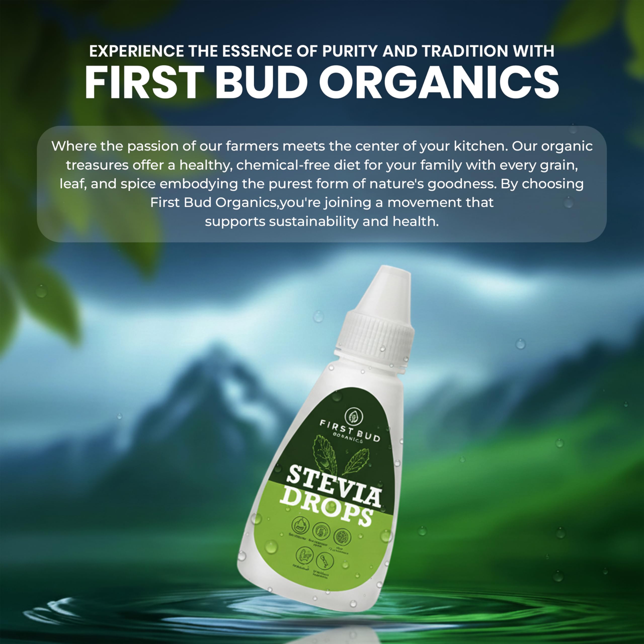 sugar-free stevia drops for healthy drinks