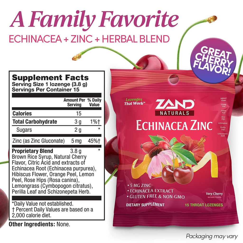 sugar-free throat lozenges with echinacea