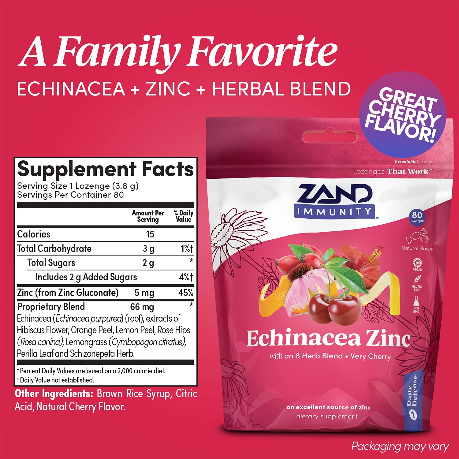 sugar-free throat lozenges with echinacea