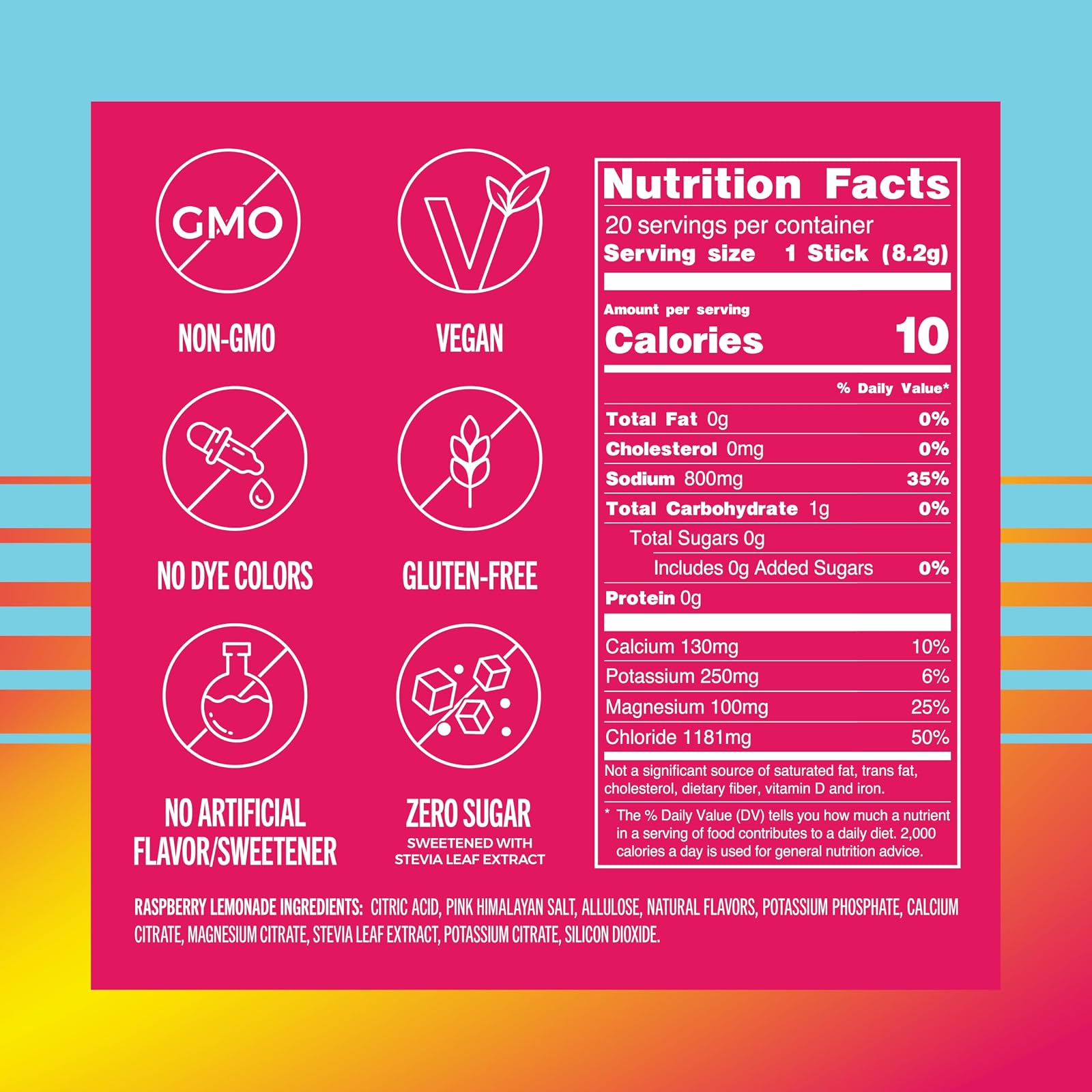sugar free TREVI electrolyte drink mix