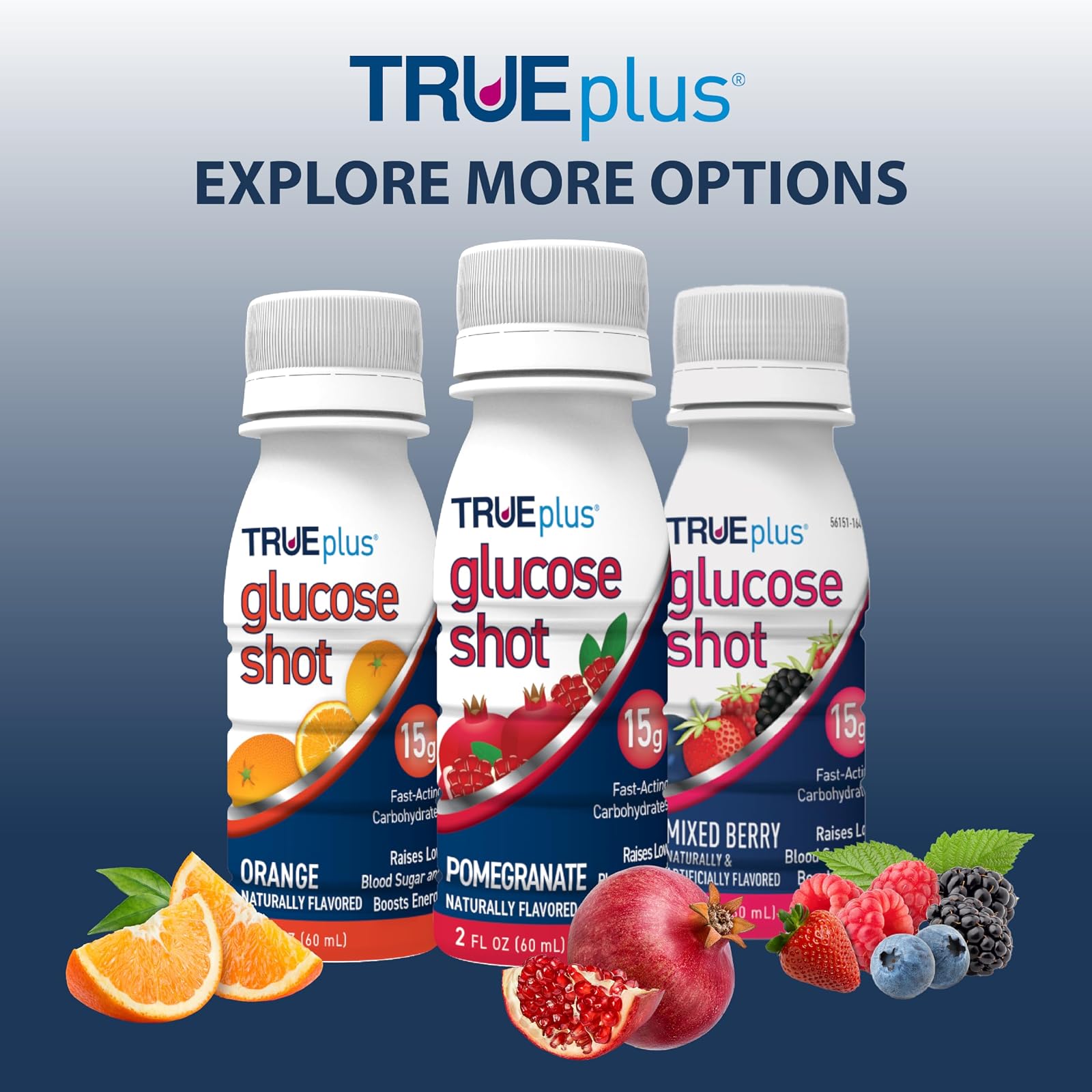 Sugar-free TRUEplus glucose shot