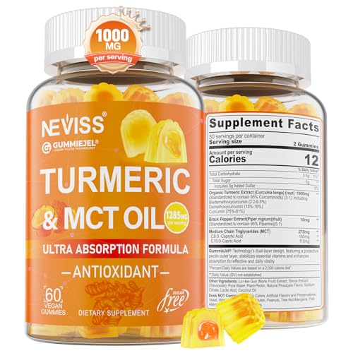 sugar-free turmeric curcumin gummies 1000mg