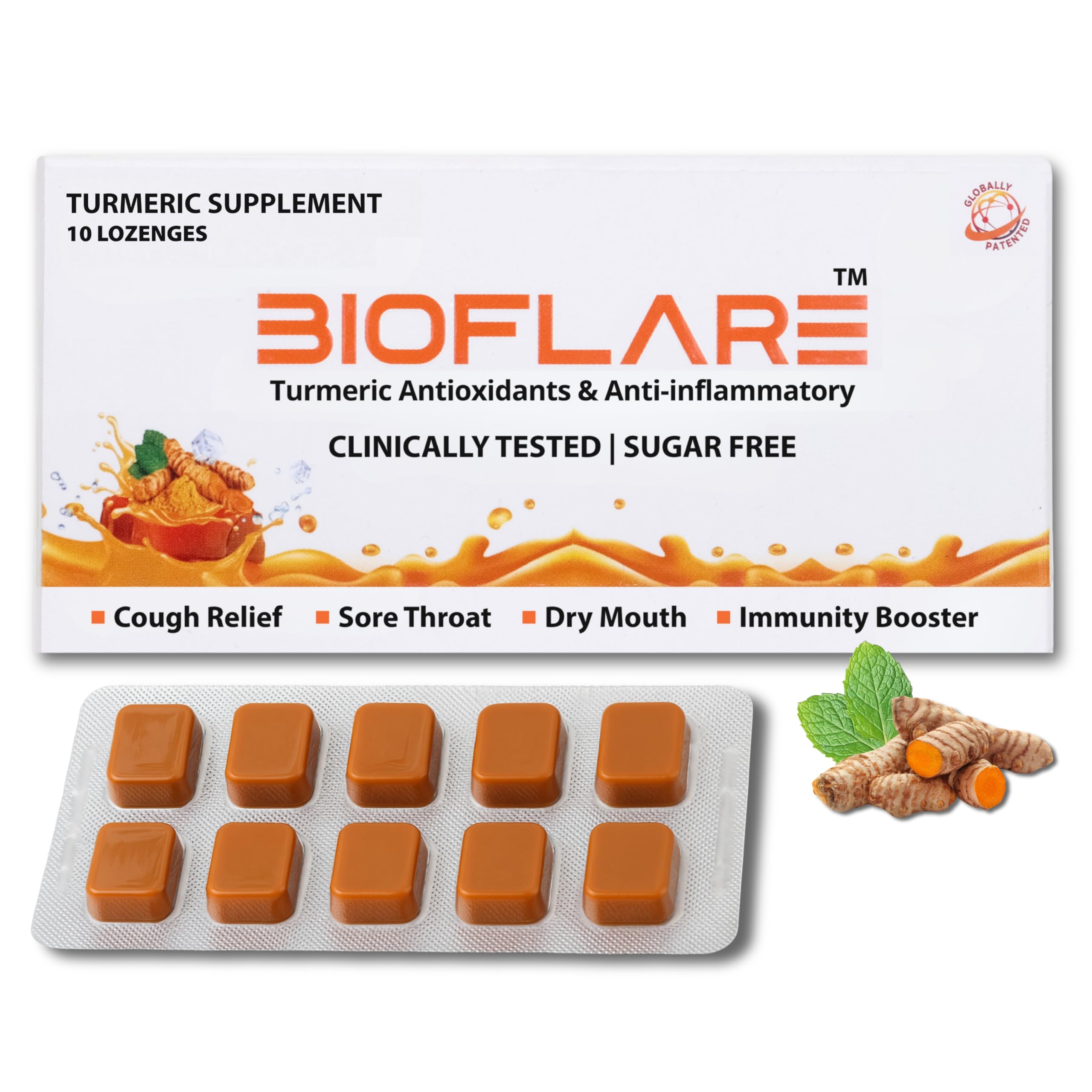 sugar-free turmeric lozenges for adults
