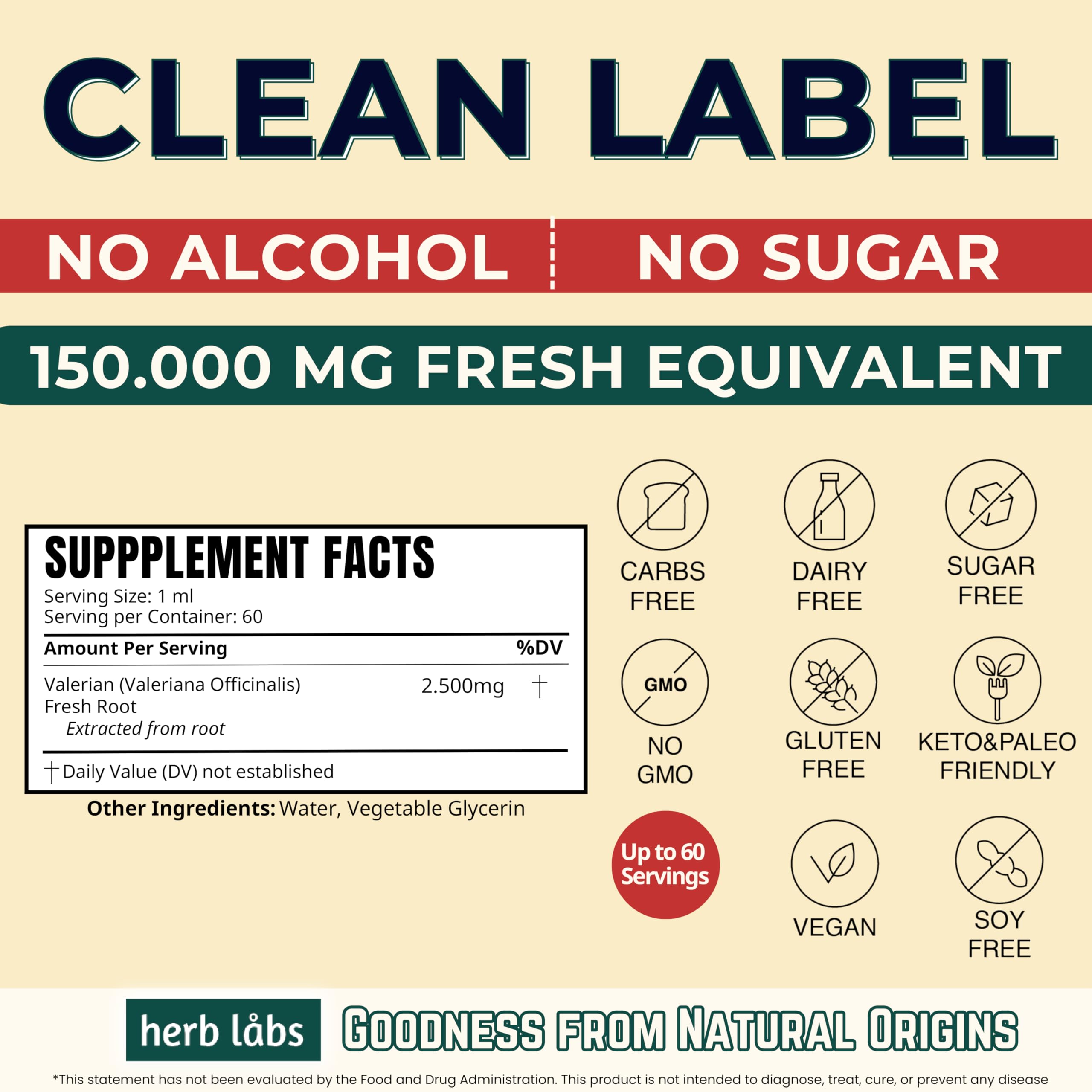 sugar free valerian tincture benefits