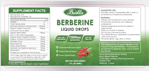 sugar-free vegan berberine drops
