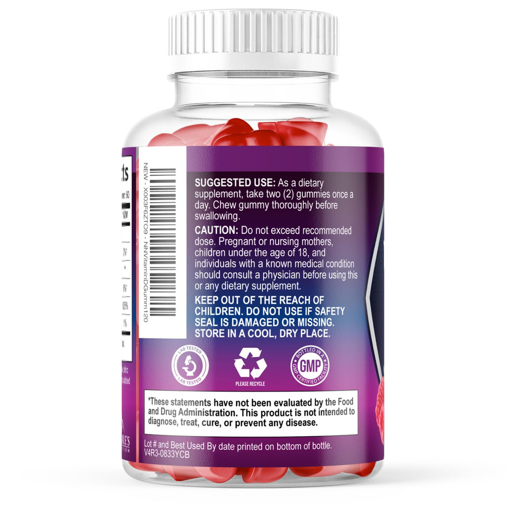 Sugar-free Vitamin D3 gummy options