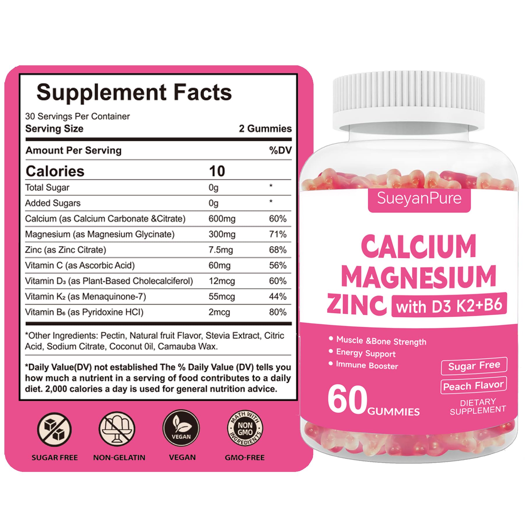 sugar-free vitamins for healthy bones