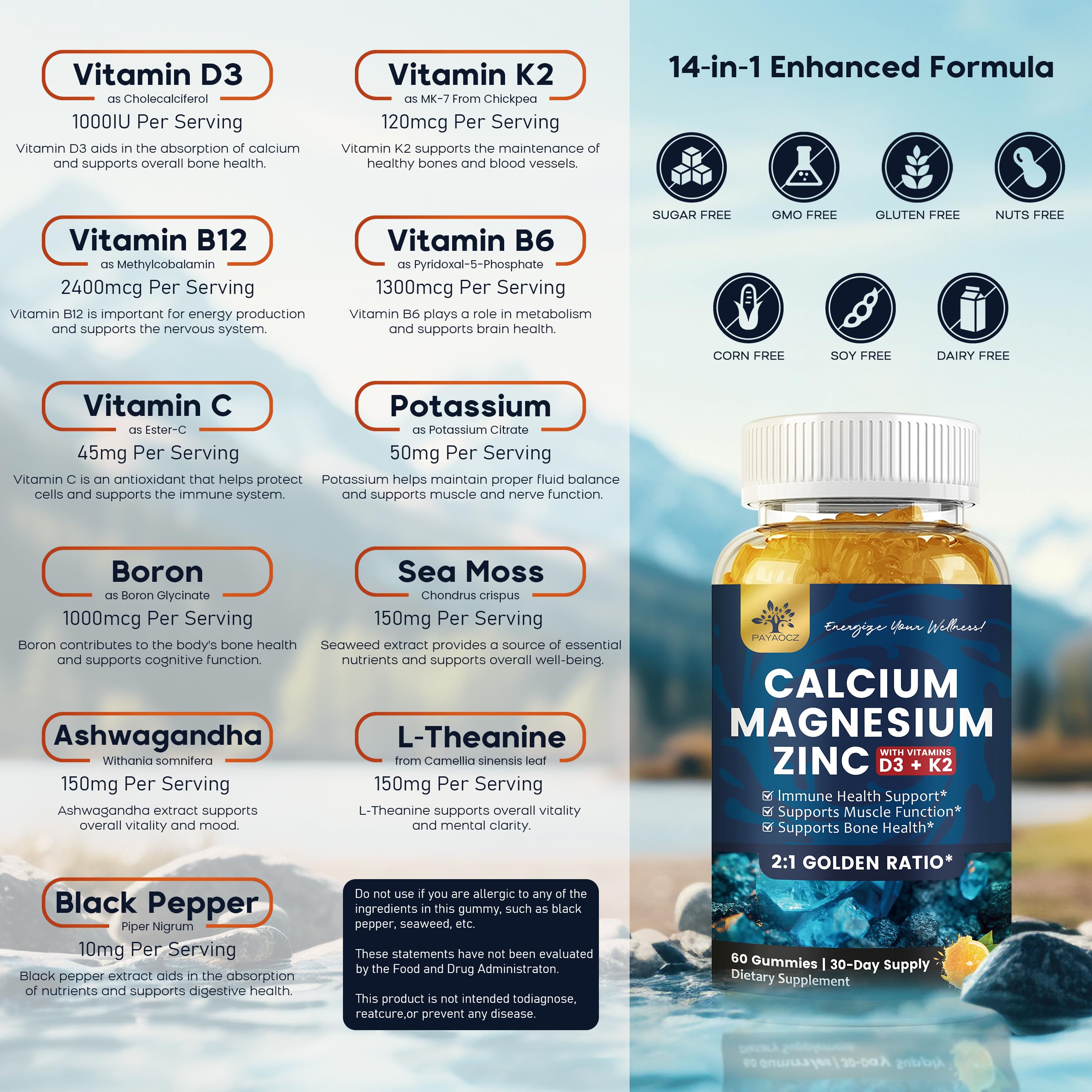 sugar free vitamins for healthy living