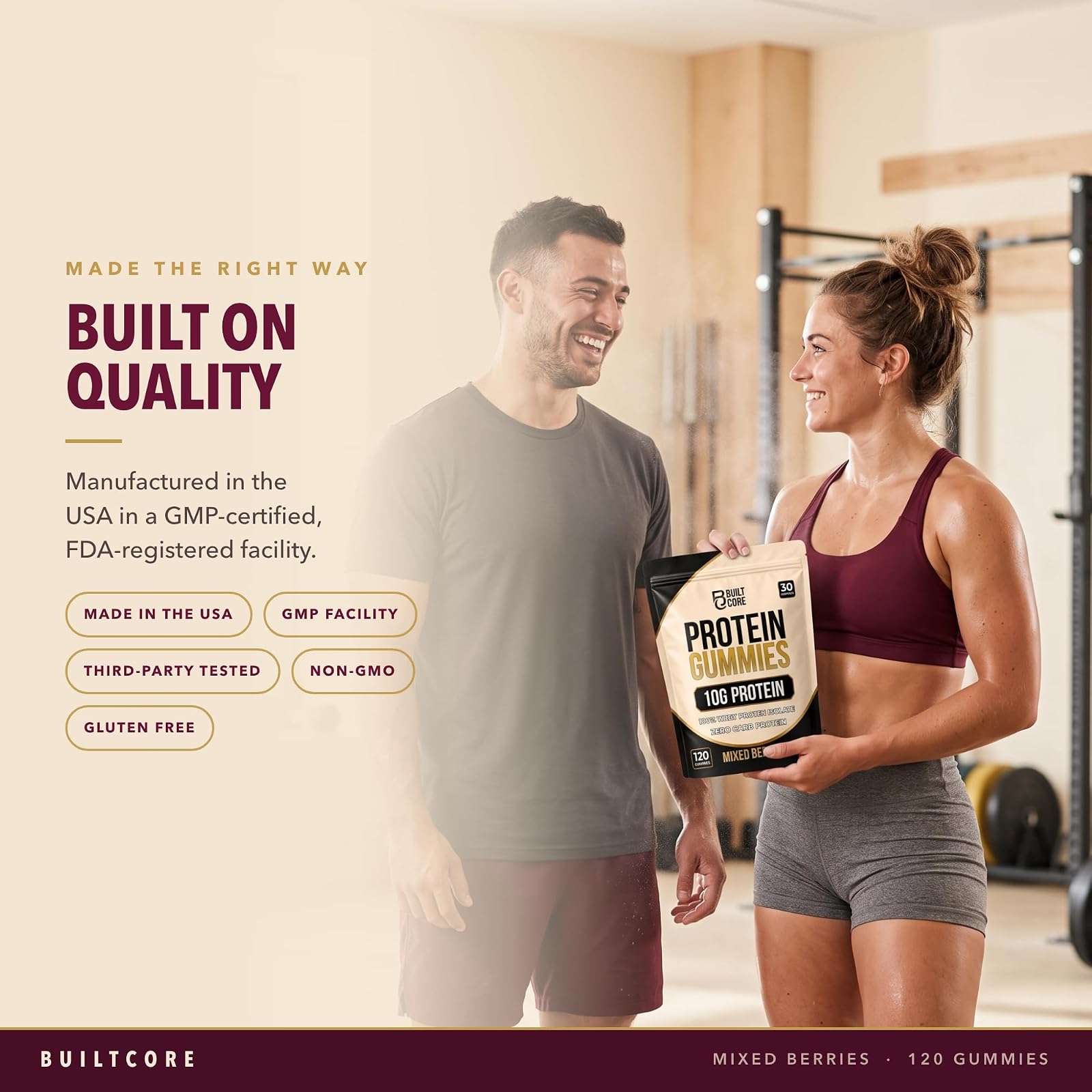 Sugar-free whey isolate gummies for dieting