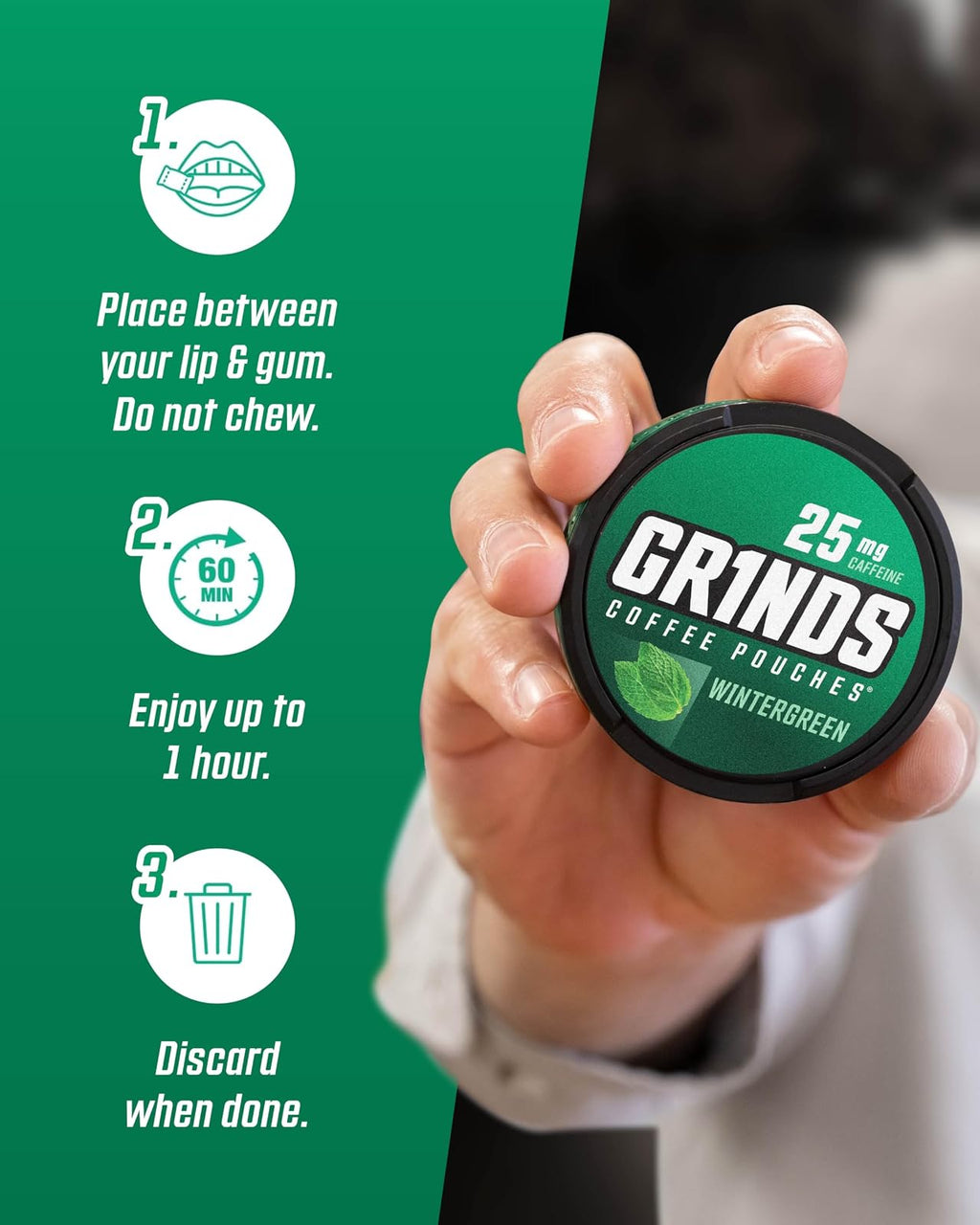 sugar-free wintergreen coffee pouches