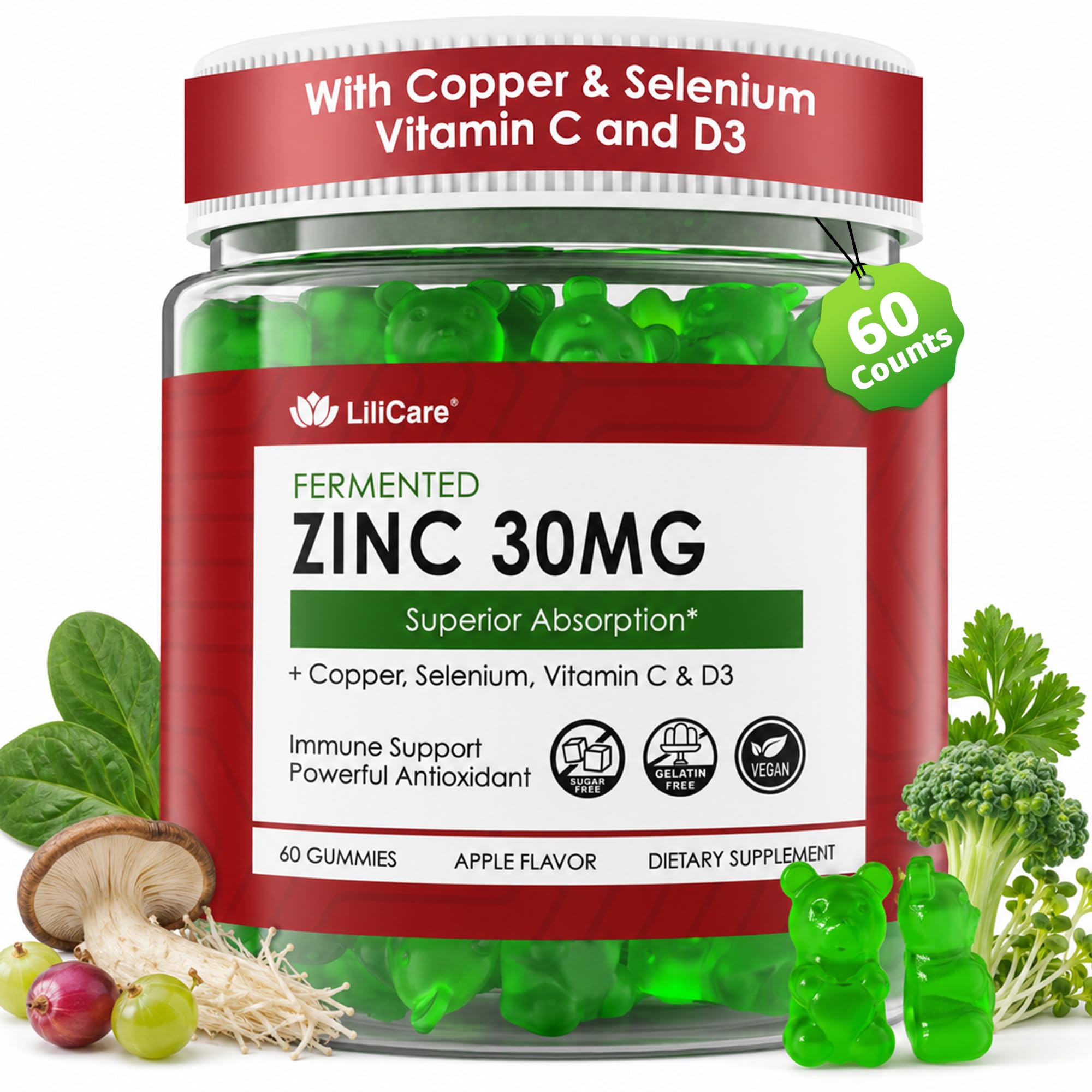 sugar-free zinc gummies for immunity