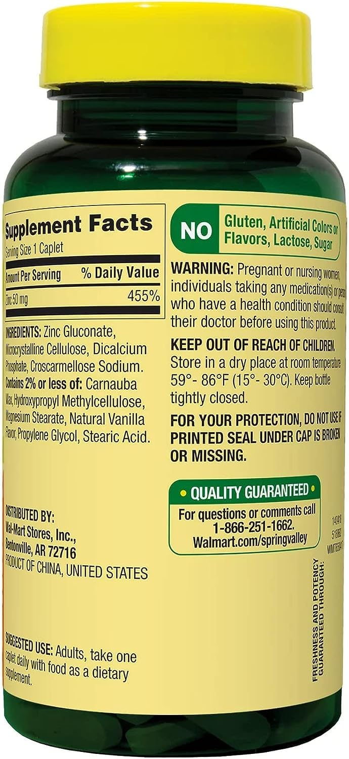 sugar-free zinc supplement for wellness