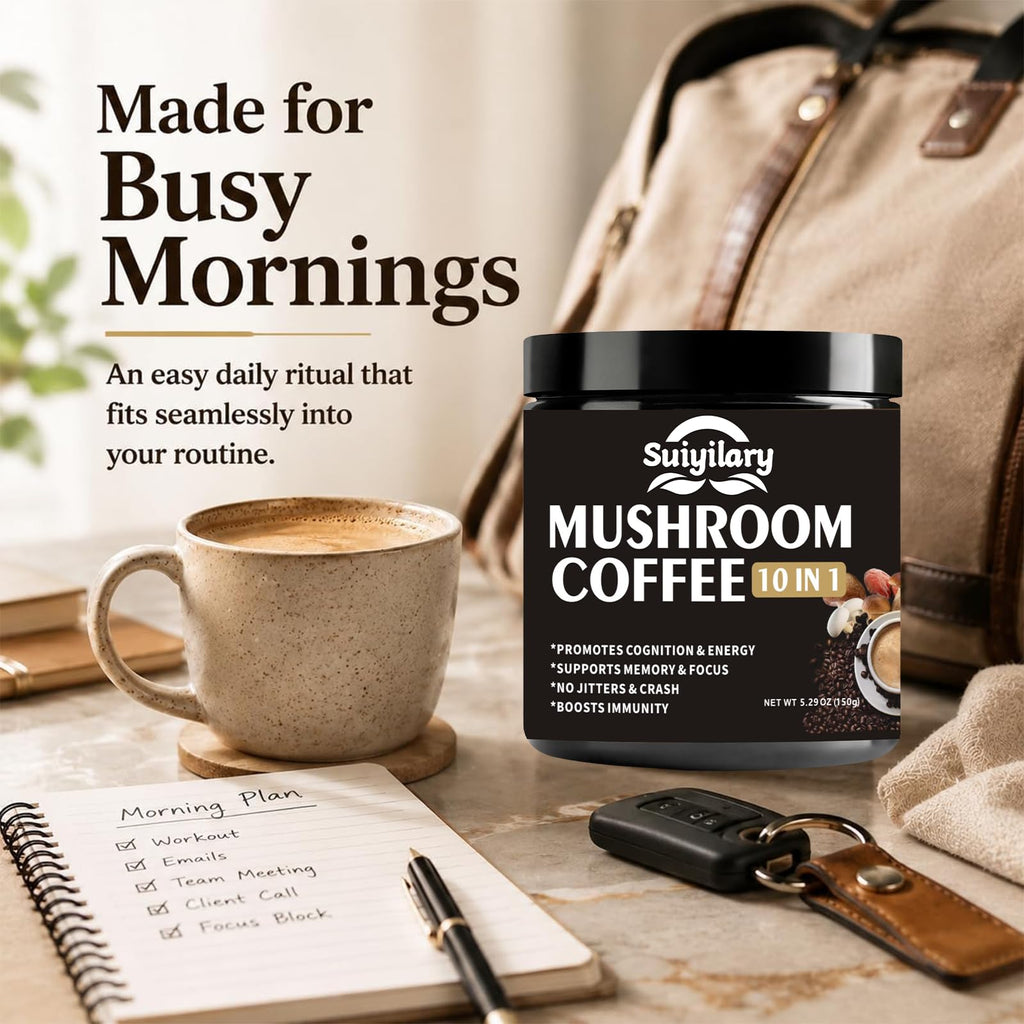Suiyilary mushroom blend for improved focus