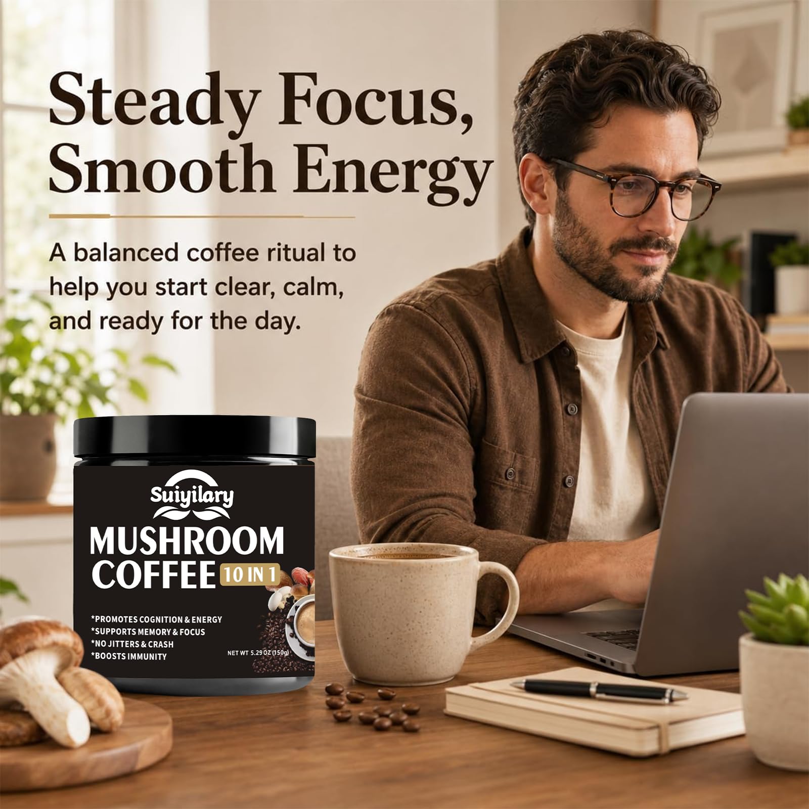 Suiyilary mushroom blends for wellness