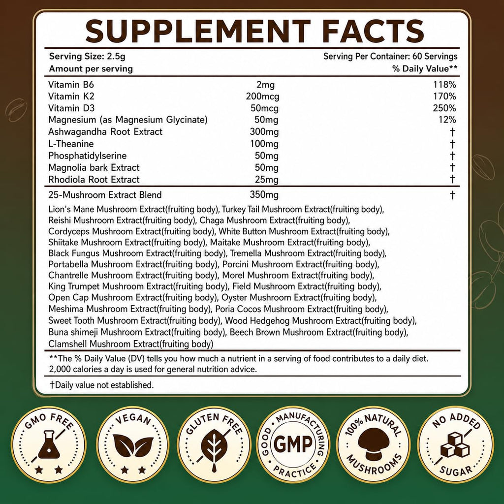 Suiyilary mushroom powder for vitality