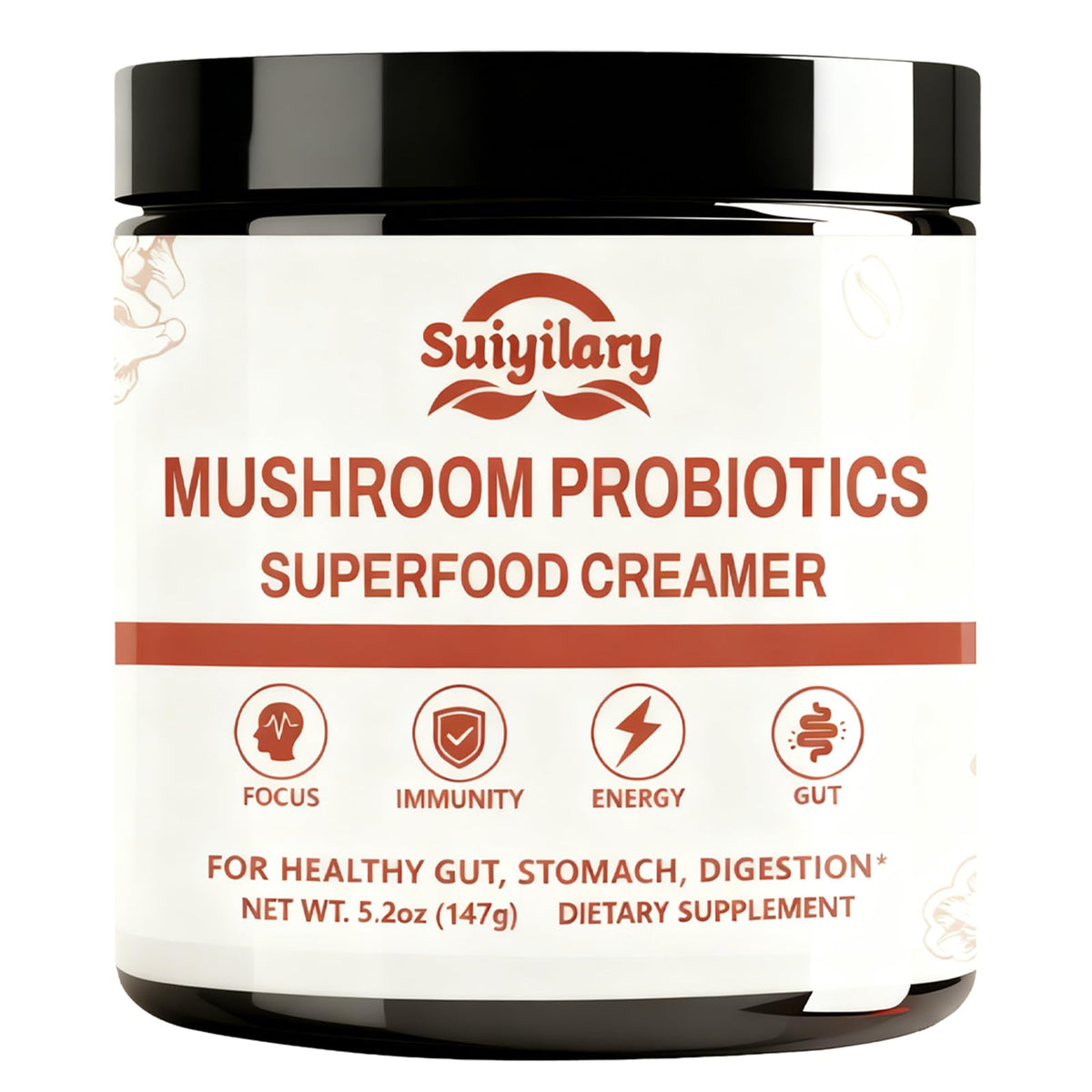Suiyilary mushroom probiotic coffee creamer