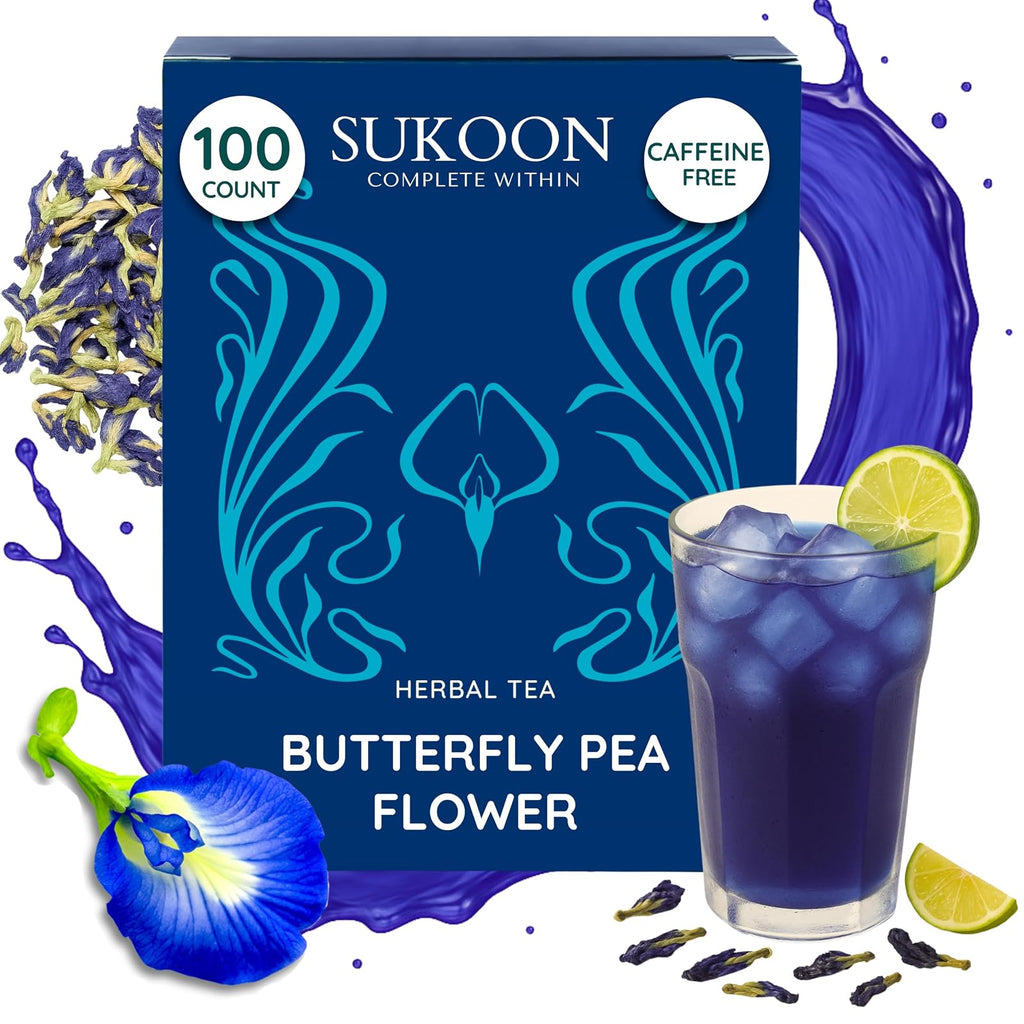 Sukoon butterfly pea flower tea bags