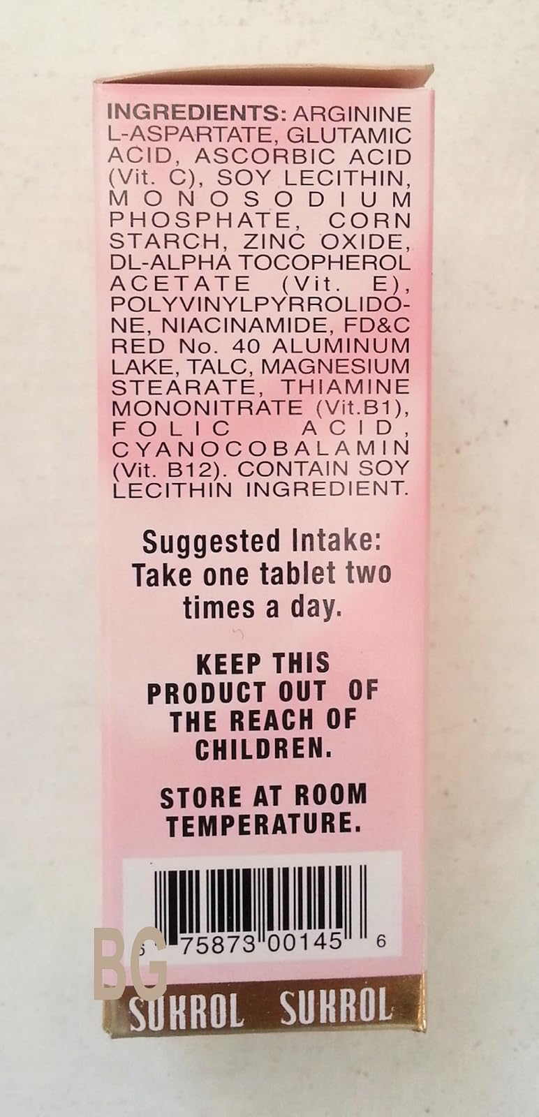 Sukrol whole food multivitamin tablets