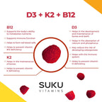 SUKU D3 K2 B12 gummies for kids