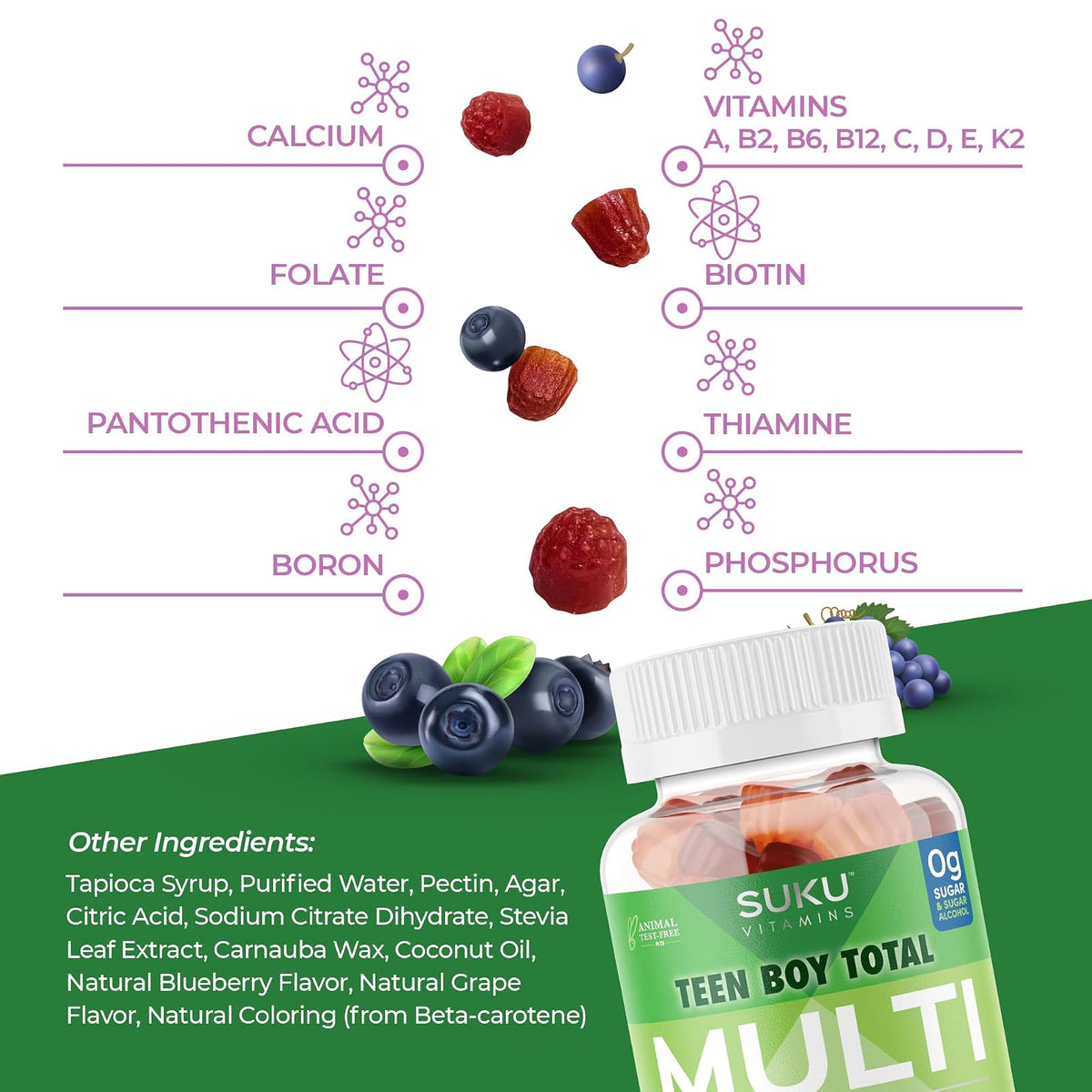 SUKU multivitamins with essential nutrients