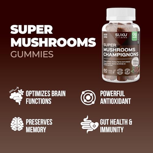 Suku mushroom gummies for energy boost