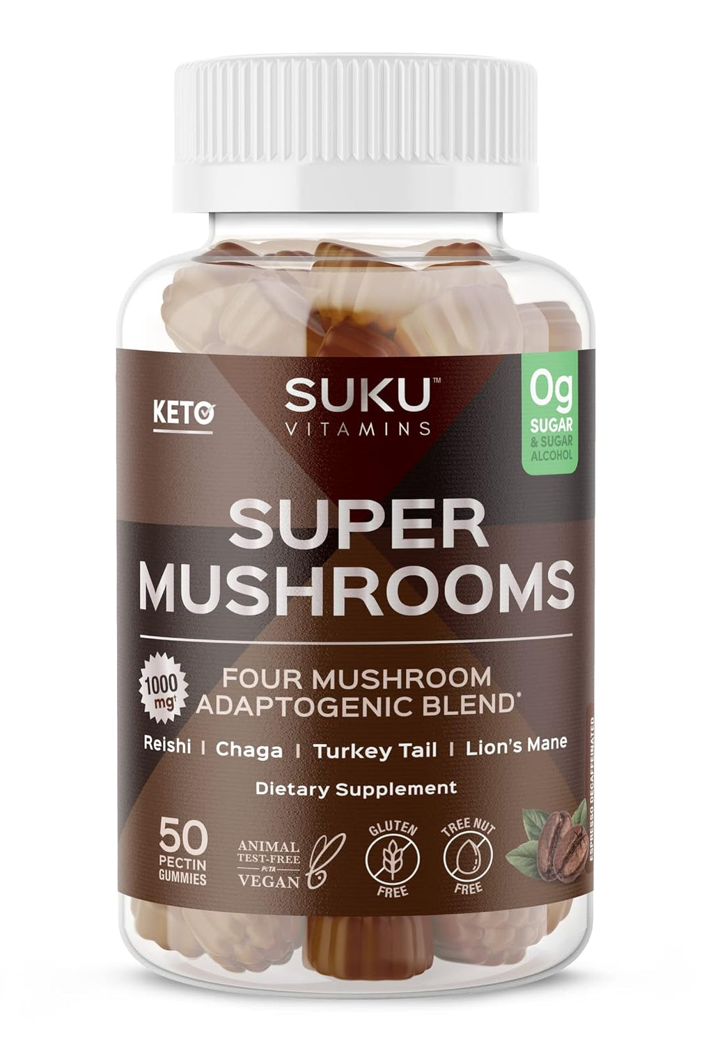 SUKU mushroom gummies for mental clarity
