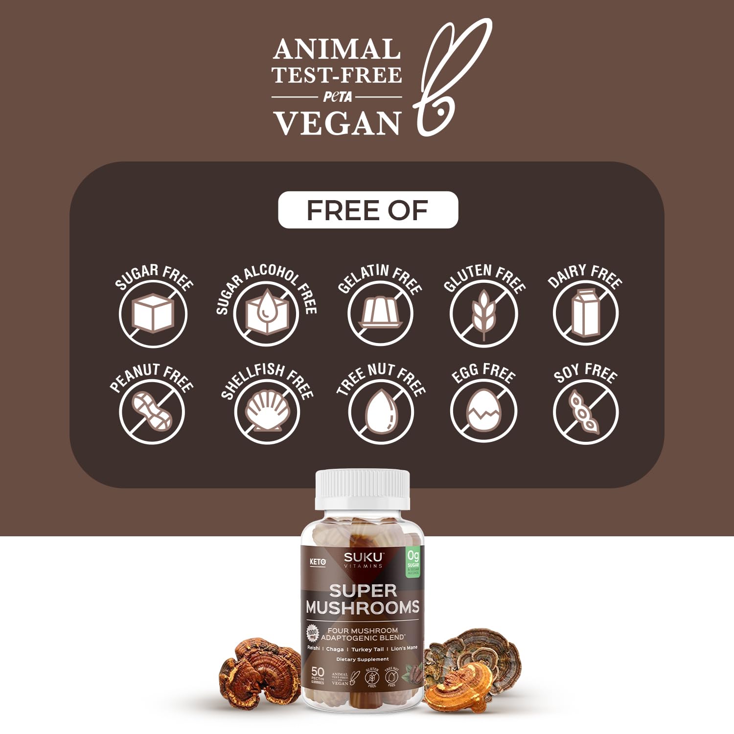 SUKU mushrooms for enhanced cognitive function