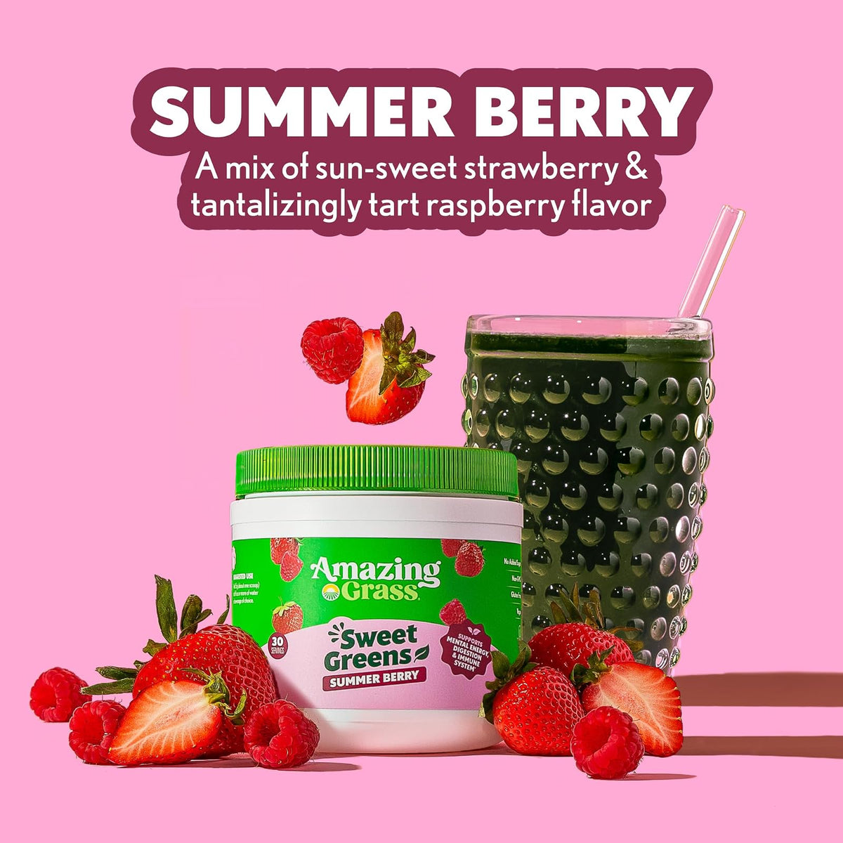 Summer Berry superfoods powder for energy