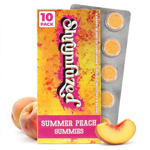 Summer peach flavour mushroom supplement
