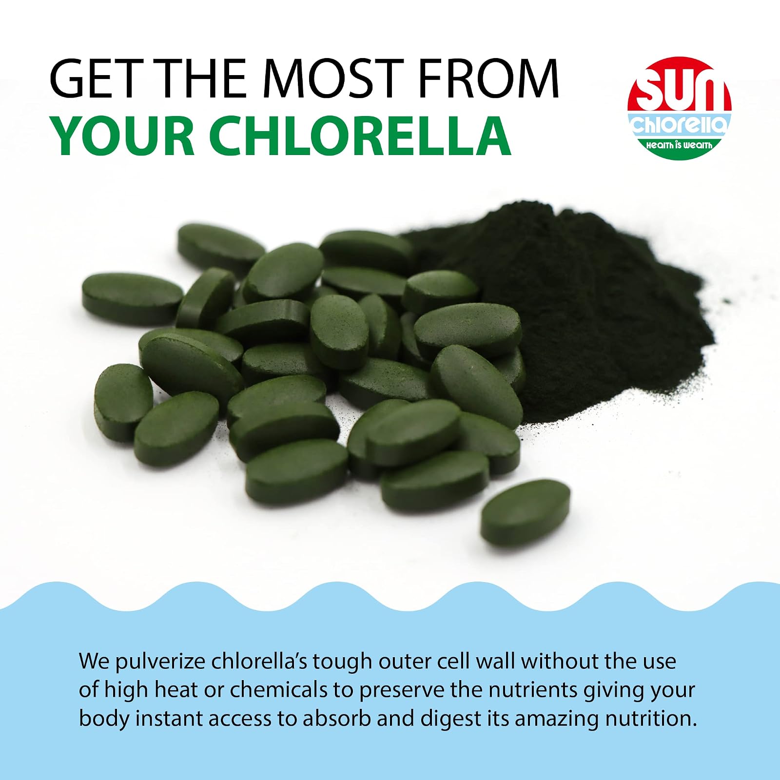 Sun Chlorella 600 tablet bottle