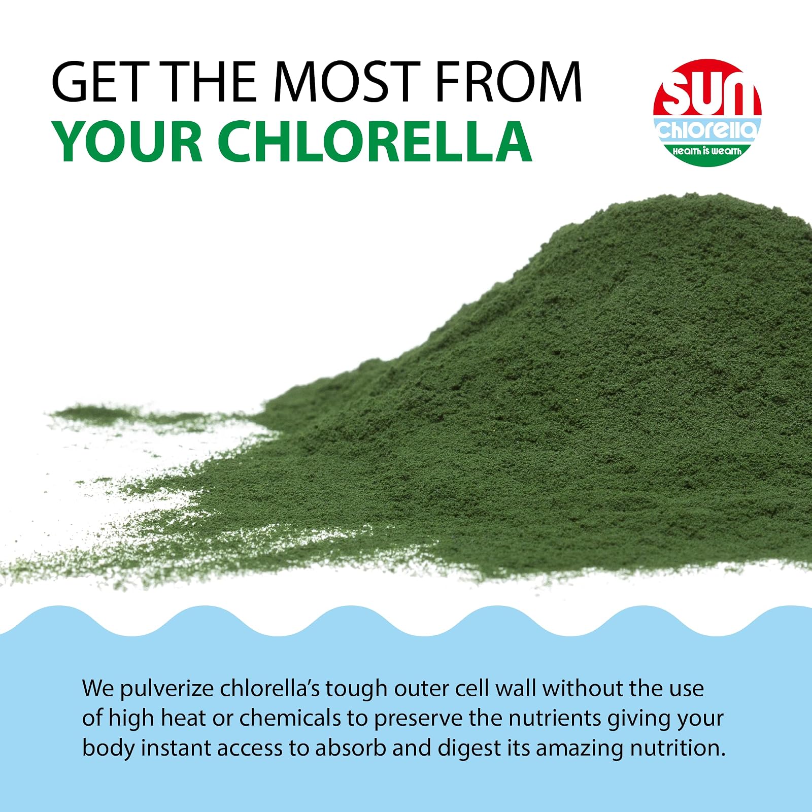 Sun Chlorella for detox and wellness