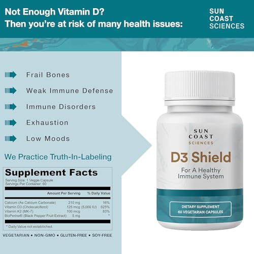 Sun Coast Science vitamin D3 benefits