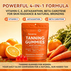 sun-kissed glow with tanning gummies