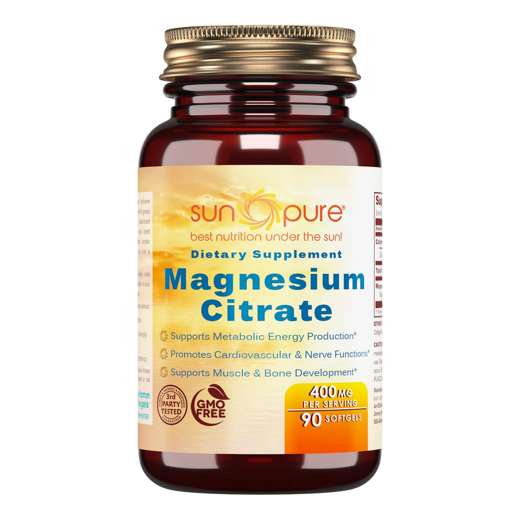 Sun magnesium citrate dietary supplement