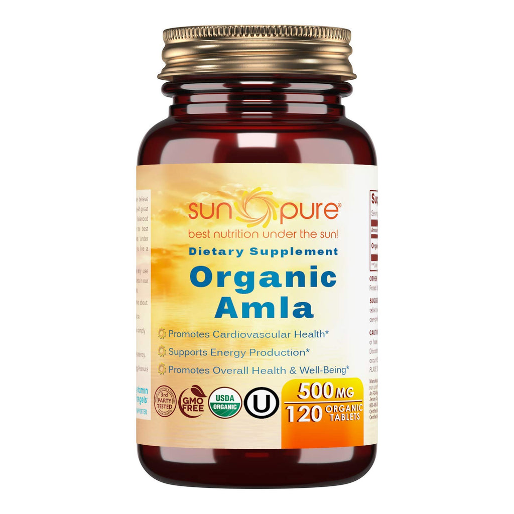 Sun Pure Organic Amla tablets for energy